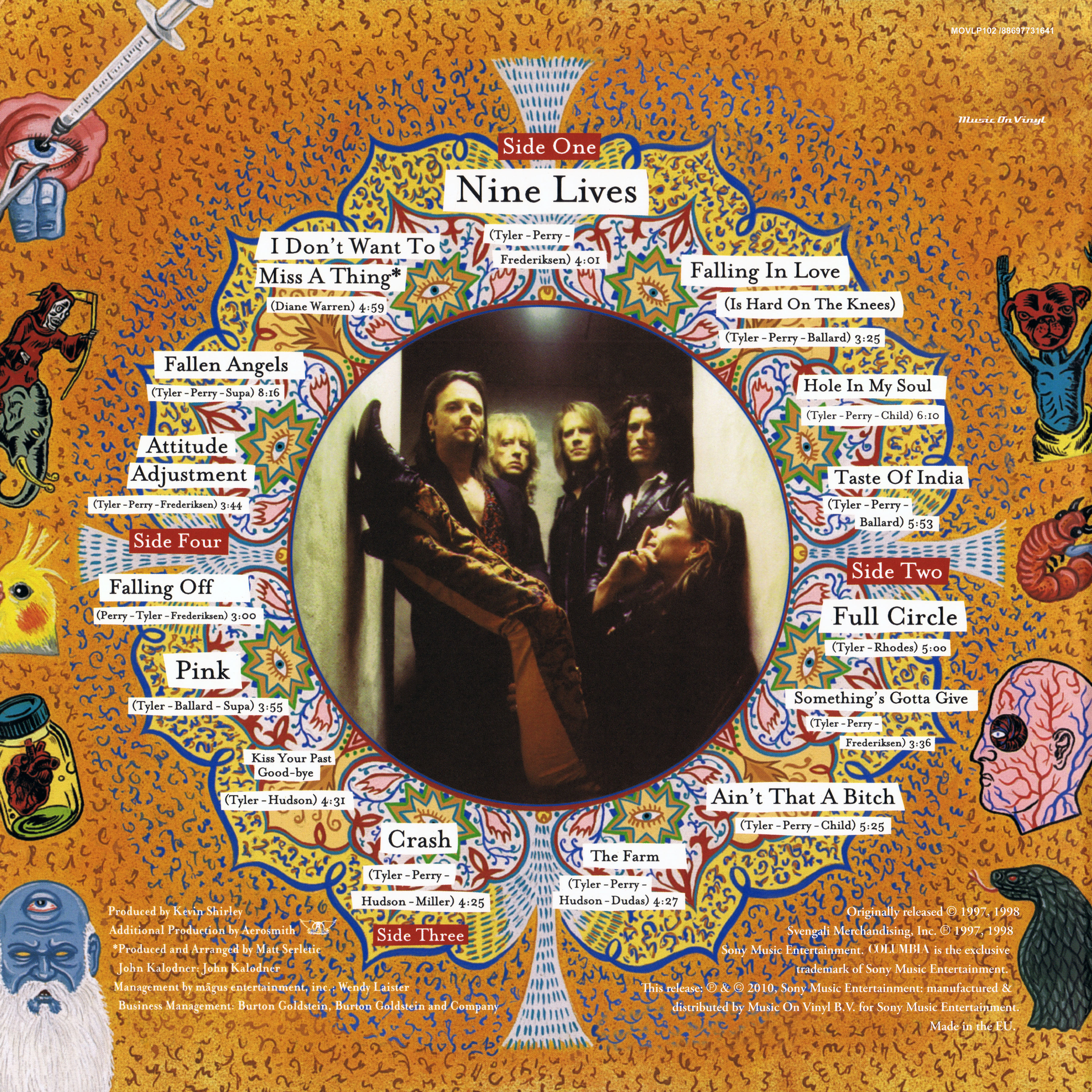 Aerosmith Nine Lives : LP Back | CD Covers | Cover Century | Over 1.000 ...